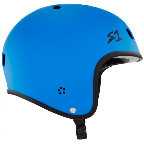 S1 Retro Helmet Cyan Matte - Scooter Zone - – The Scooter Zone